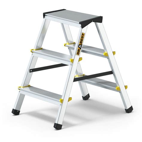 Hliníkové štafle 2x3 Stupně Oboustranné Drabest Dd3 Pro Springoscz