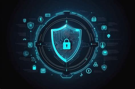 Digital Safety Concept Cyber Security Data Protection Network Security