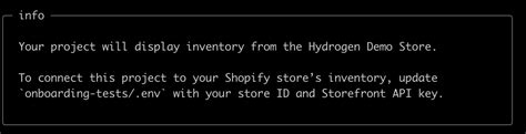 Add Link To Environment Docs When Creating New Hydrogen Project Issue Shopify Hydrogen