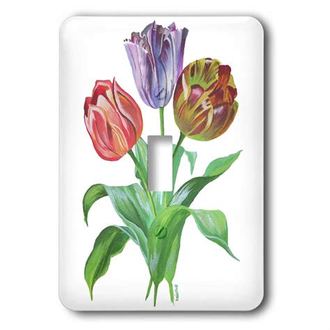 Flowers Tulips Single Toggle Switch Lsp 18289 1