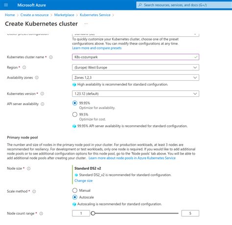 Azure Zerinde Kubernetes Service Aks Deployment Z Mpark