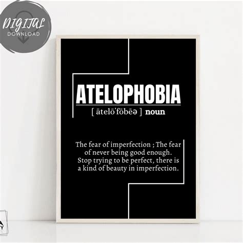 Atelophobia Definition