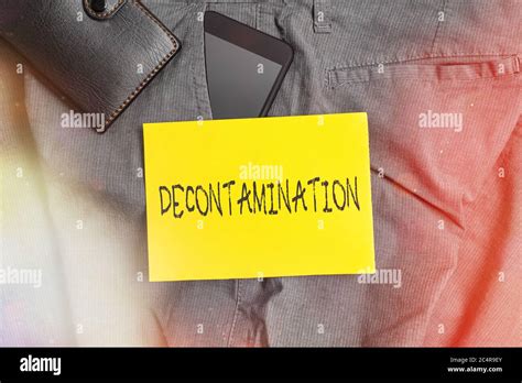 Word Writing Text Decontamination Business Photo Showcasing
