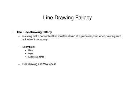 Line Drawing Fallacy Example Students Who Break The Rules Should Be Line Drawing Fallacy Example Students Who Break The Rules Should Be