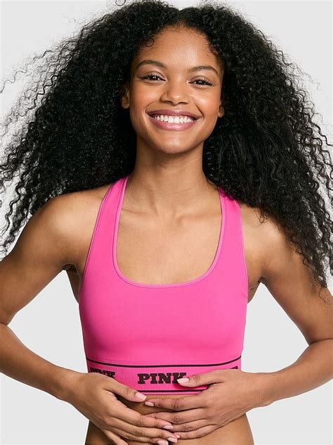 Buy Victorias Secret Pink Pink Gossip Reversible Sports Bra From The
