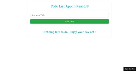 Todo App Codesandbox