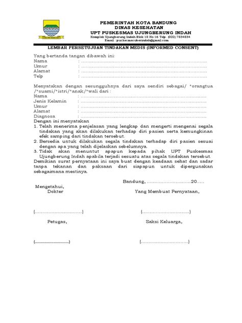 Informed Consent Tindakan Medis Pdf