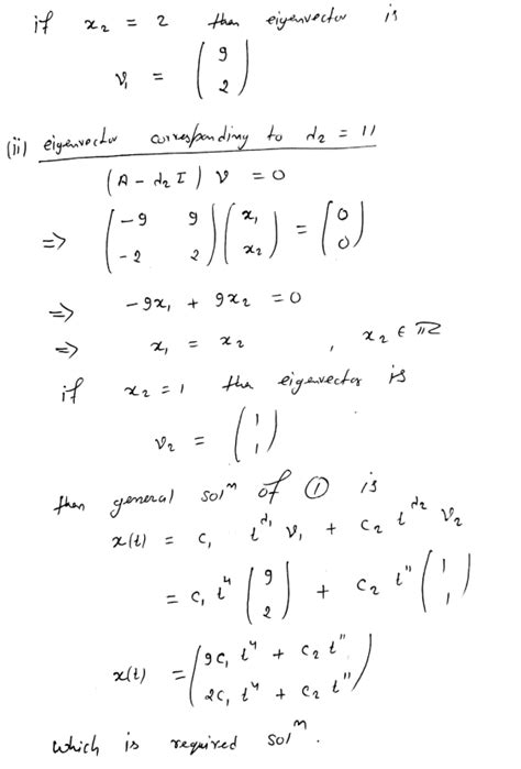 Use The Properties Of A Cauchy Euler System To Find A General Solution