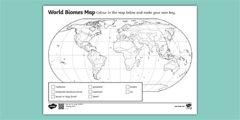Biome Map Coloring Pages 2025