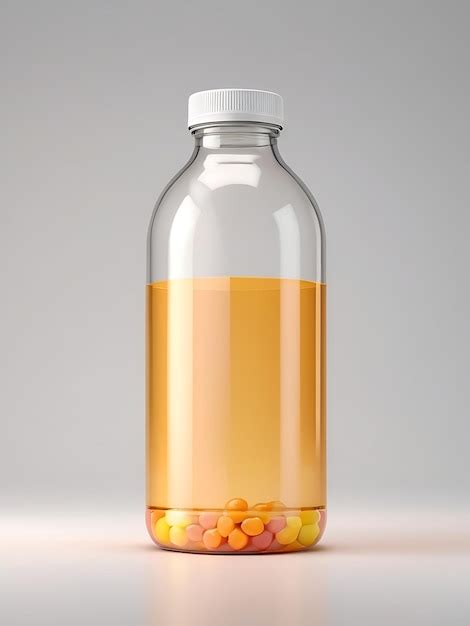 Vitamins Bottle Mockup Premium Ai Generated Image