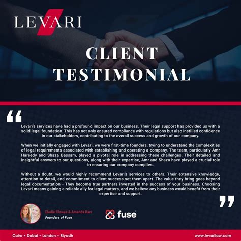 Levari On Linkedin Clienttestimonial Levarilawfirm Fuse