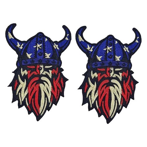 Odin Viking God Odin We Trust Embroidered Patch 2pc 225 X 35 Inch