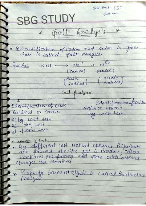 Solution Jee Salt Analysis Chemistry Studypool