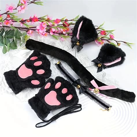 Conjuntos De 5 Uds De Guantes Con Forma De Pata De Gato Guantes Con