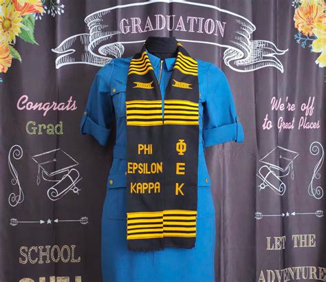 Graduation Kente Phi Epsilon Kappa Kente Stoles