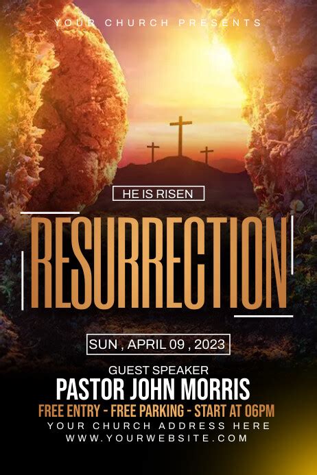 Easter Church Flyer Template Postermywall