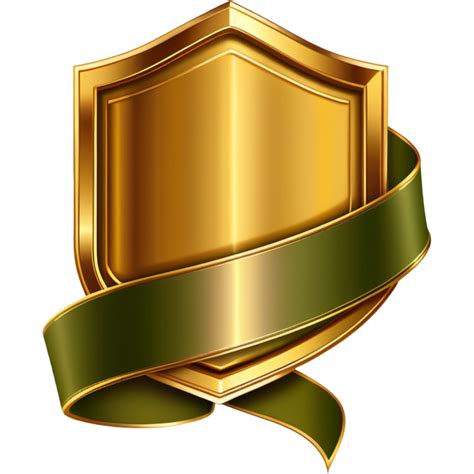 Luxury Golden Empty Badge Ai Generative 32752225 Png