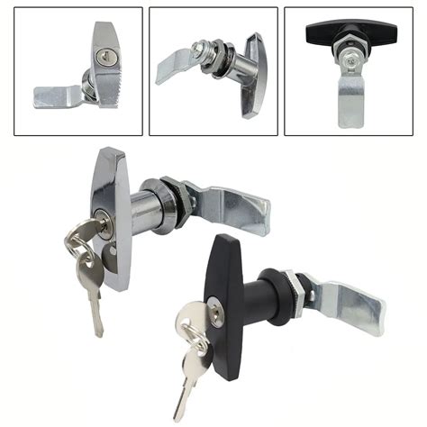 Handle Lock Rear Fixing T Zinc Alloy Tool Box Garage Door T Lock With