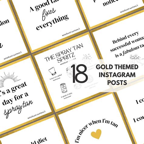 Spray Tan Quote Bundle Editable Canva Template Social Media Graphics