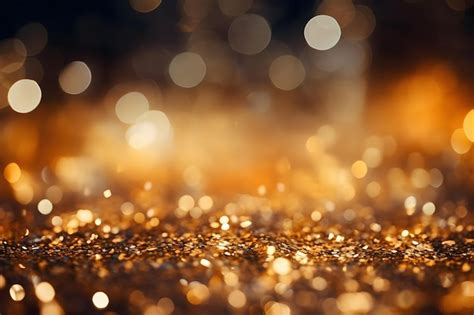 Premium Ai Image Photo Golden Glitter Background For Bithday