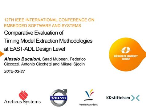 Comparative Evaluation Of Timing Model Extraction Methodologies At East