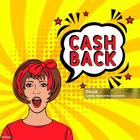 Cashback In Popart Style Stock Illustration Download Image Now Art