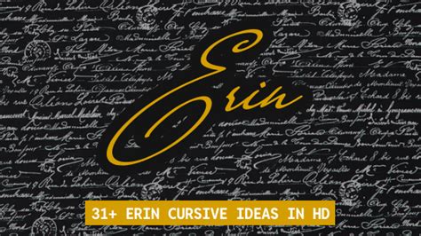 Erin In Cursive ⚡ 100 Signature Ideas 2026