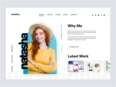 Portfolio Amazing Headers Website Figma