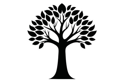 Black Tree Vector Isolated On White Background 41446607 Vector Art At Vecteezy