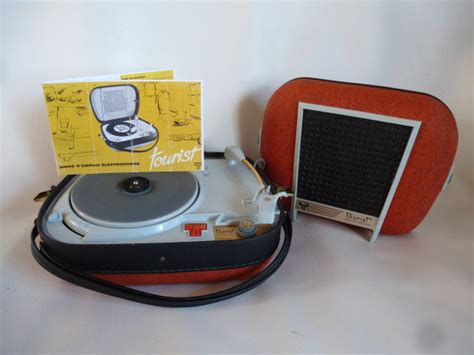 Electrophone Teppaz Tourist Corail Chiné Piles Secteur Electro Vintage