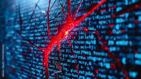 An Image Capturing The Essence Of A Cybersecurity Breach With Bright