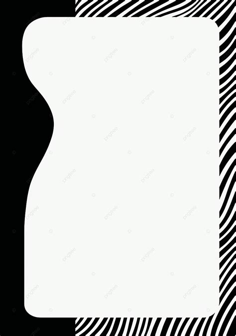 Abstract Black And White Page Borders