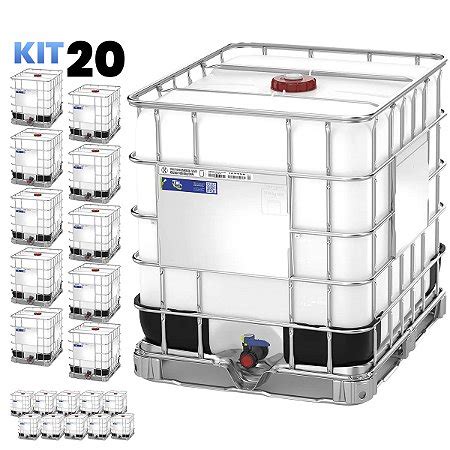 Kit Com 20 Ibc Containers 1000 Litros Certificado Standard Seuposto