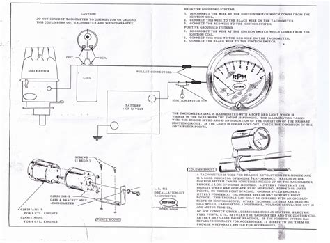 Technical Faria Tachometer The H A M B