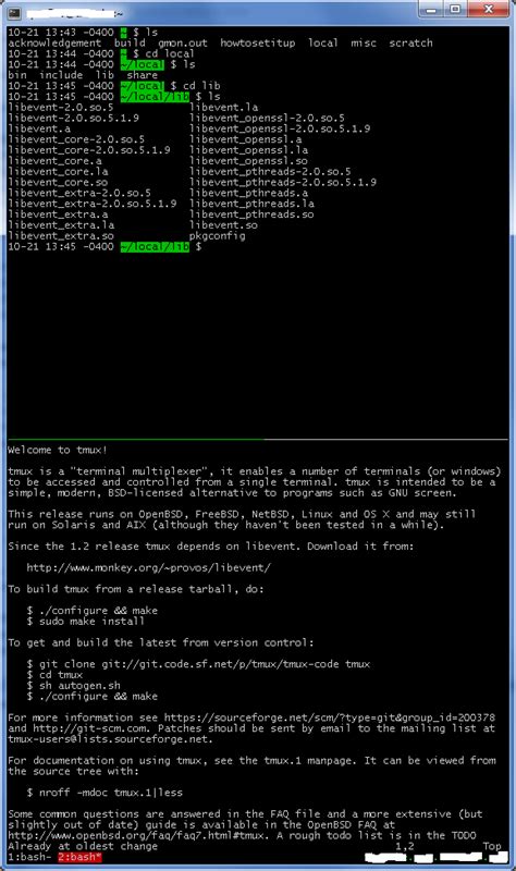 Running Tmux On The Cluster Water Programming A Collaborative