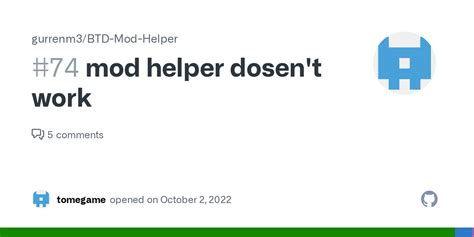 mod helper dosen t work · issue 74 · gurrenm3 btd mod helper · github