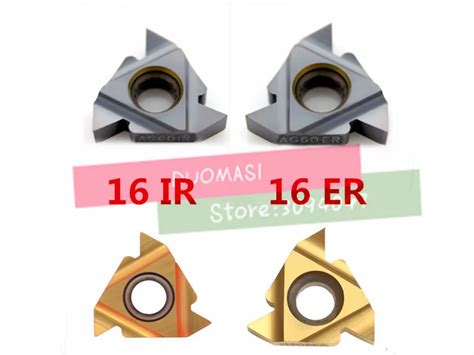10pcs 16er Ag6016er Ag5516ir Ag5516ir Ag60 Carbide Threading Inserts