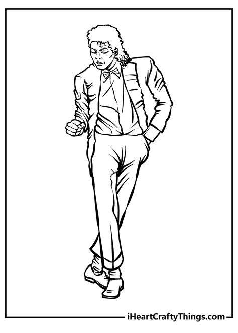 Michael Jackson Coloring Pages 40 Free Printable Pdfs