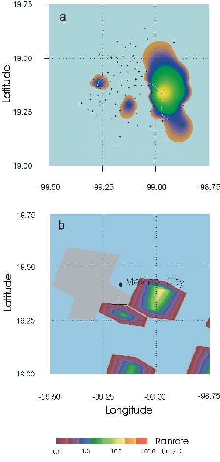 Rainfall Rate Estimation At The Surface On 18 October 2001 At 1700 Download Scientific Diagram