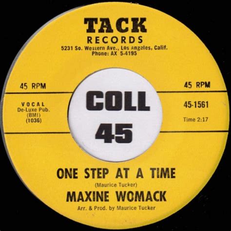 Maxine Womack Whatcha Gon Na Do Bw One Step At A Time Tack 7