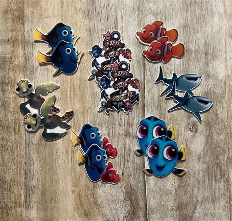 Finding Nemo Resins Flat Back Planar Resin Dory Destiny Squirt Crush And More Perfect