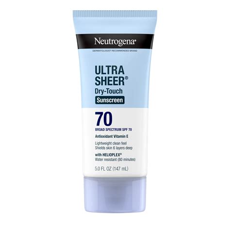 Neutrogena Ultra Sheer Dry Touch Spf 70 Sunscreen Lotion 5 Fl Oz