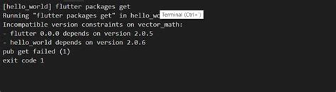 Incompatible Version Constraints On Vector Math Issue Flutter Flutter Github