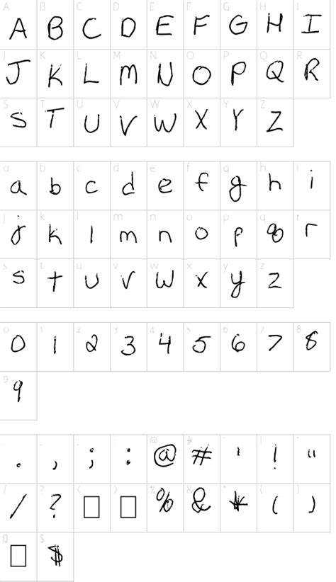 Erins Handwriting Font Details