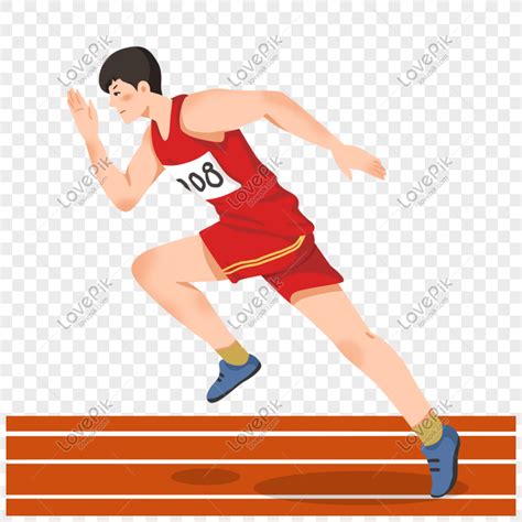 Sprinting 육상 선수 Png 일러스트 무료 다운로드 Lovepik