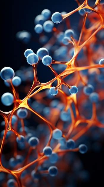 Premium Ai Image 3d Rendering Unveils Intricate Gene Lines And Nodes