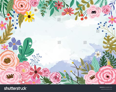 Flower Background Design Vector Design Templates Stock Vector Royalty