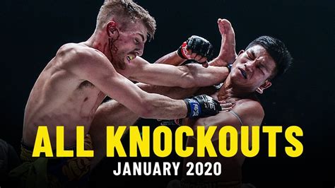 All Knockouts From January 2020 One Full Fights Youtube