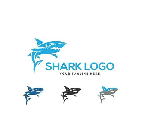 Shark Logo Design Vector Illustration 35660915 Vector Art At Vecteezy