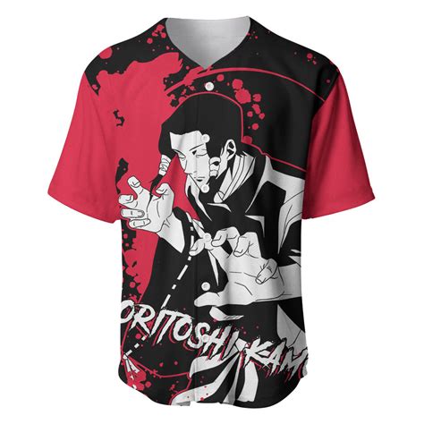 Noritoshi Kamo Jujutsu Kaisen Baseball Jersey Manga Style Art Kelvinmart